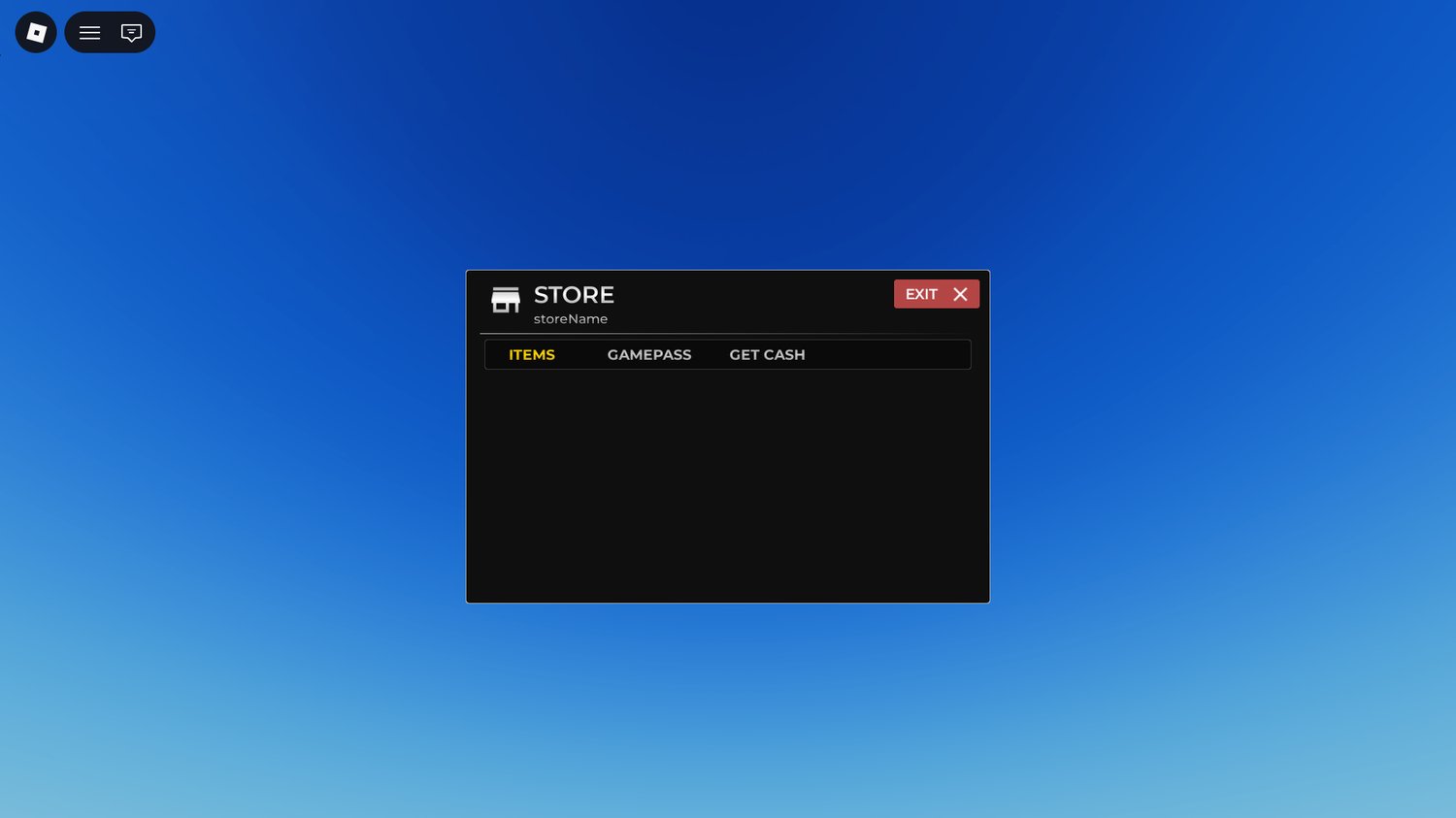 Shop UI System V2 – Roblox In-Game Store Interface