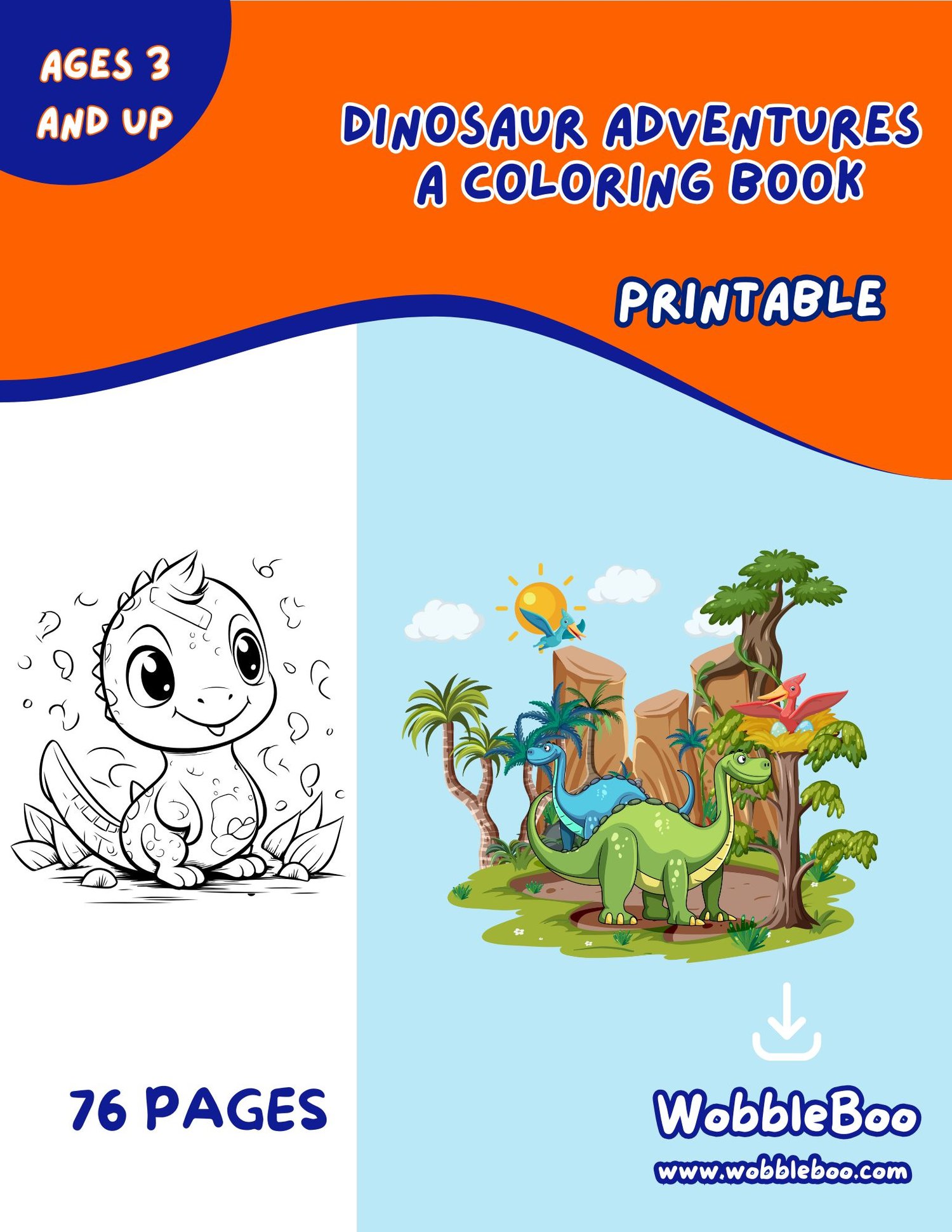 Dinosaur Adventures A Coloring Book