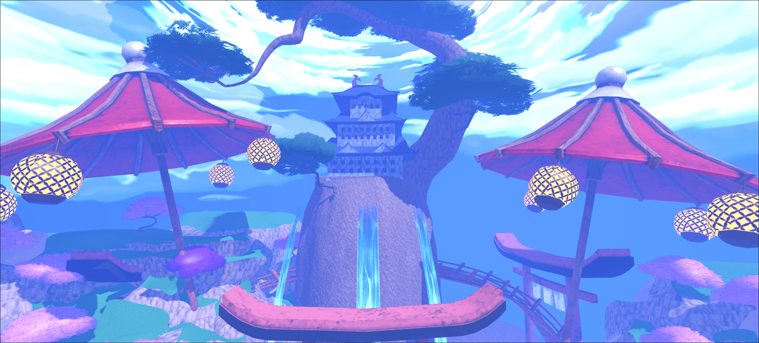 Roblox Stylized Floating Lobby Japanese Pagoda Adventure Map