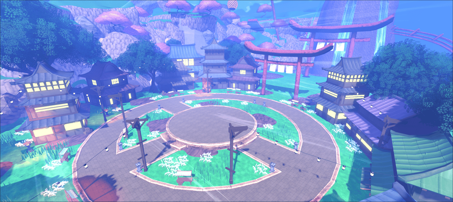 Roblox Stylized Floating Lobby Japanese Pagoda Adventure Map