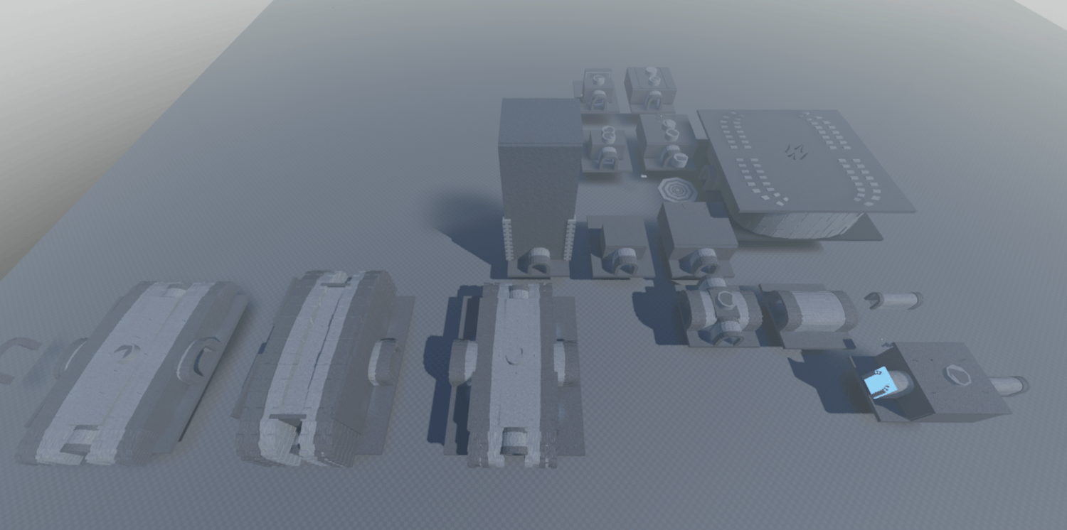 Roblox Modular Blue Crystal Dungeon Rooms