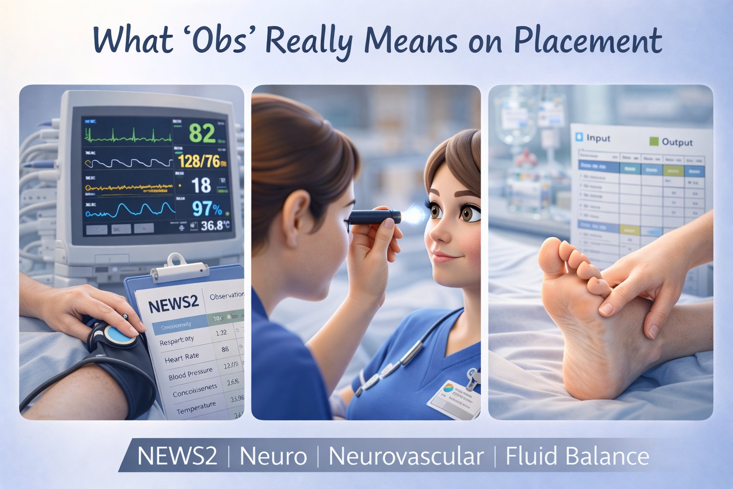 UK Nursing Observations: A Quick-Reference Guide to NEWS2, Neuro & NV Obs