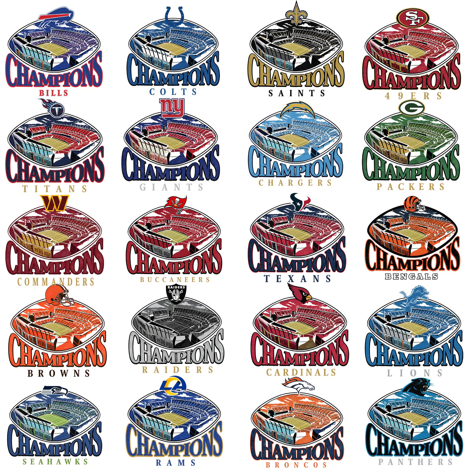 32 NFL champions designs - Payhip