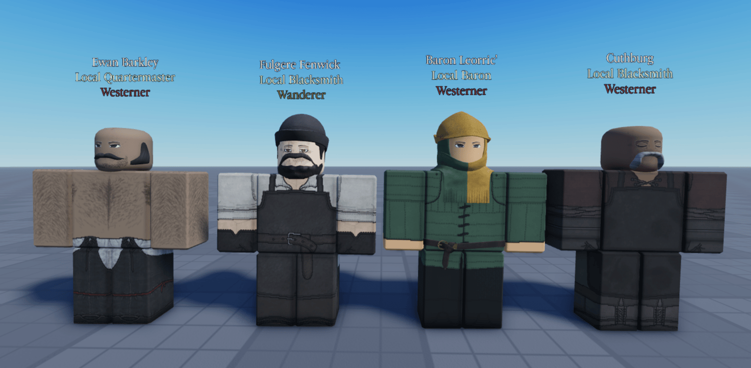Roblox Medieval Worker Morphs Pack