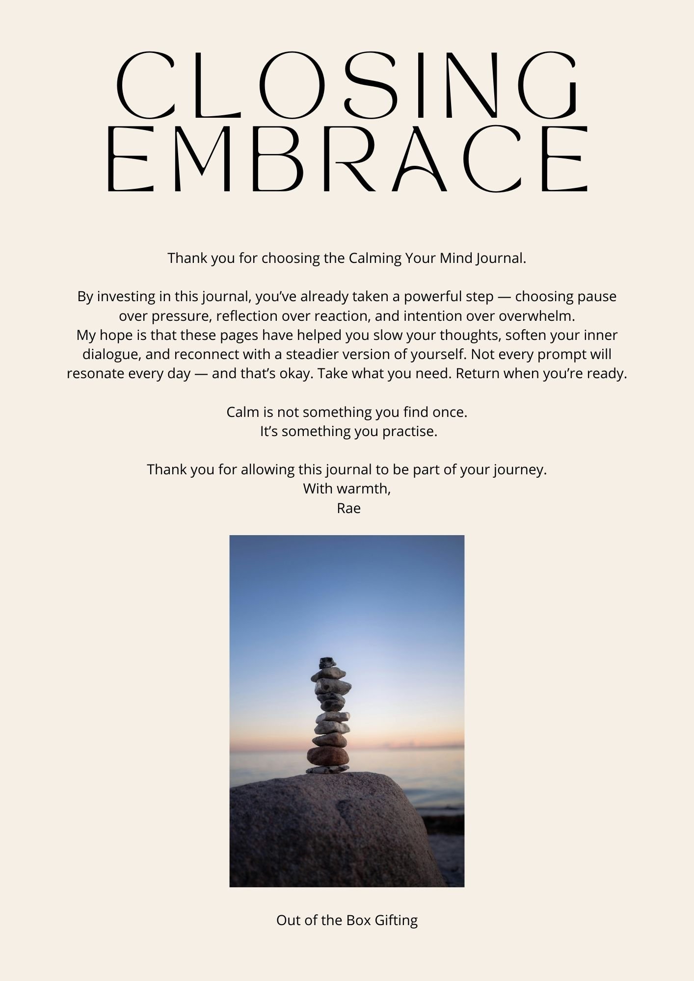 Calming Your Mind Journal - Payhip