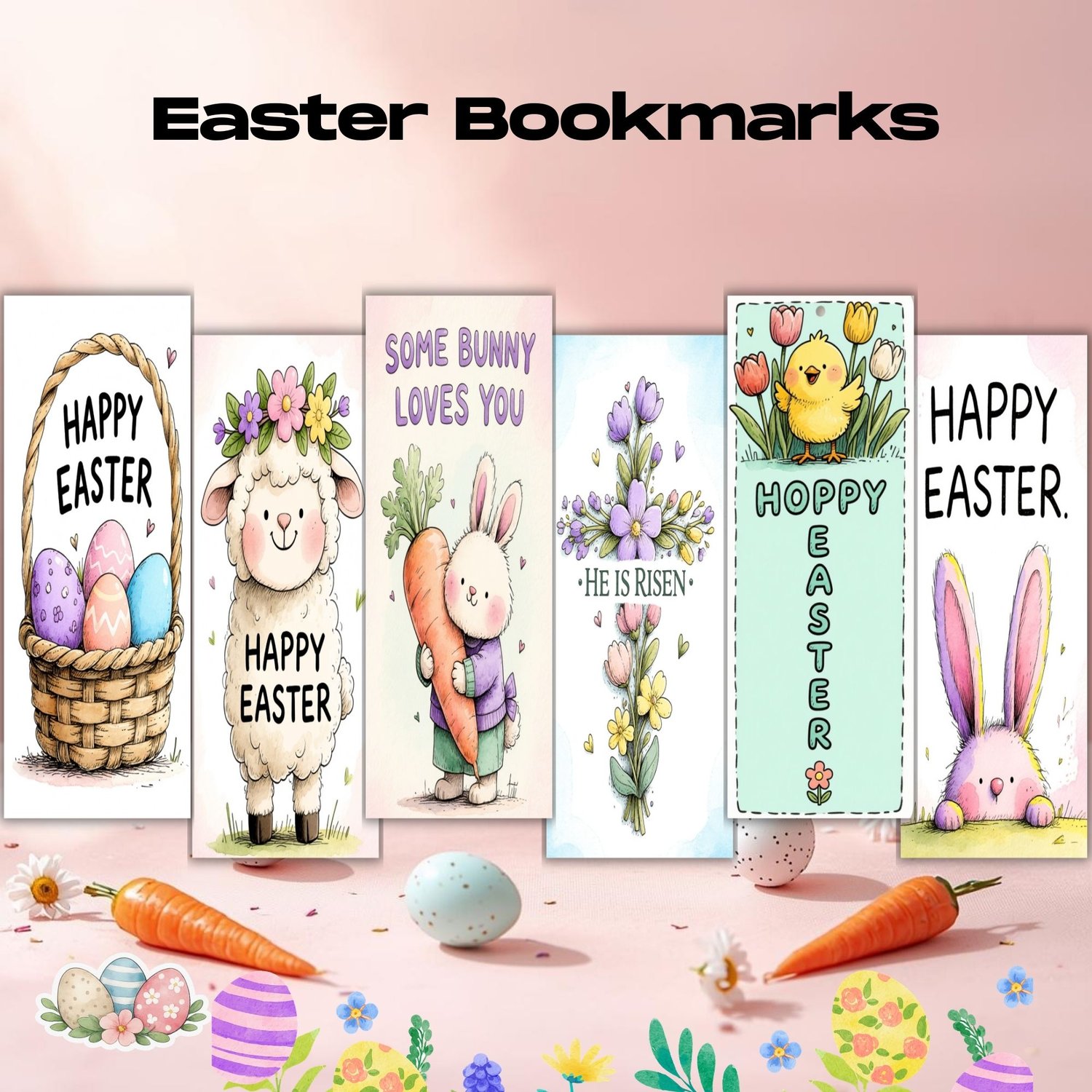 Easter Bookmarks Printable