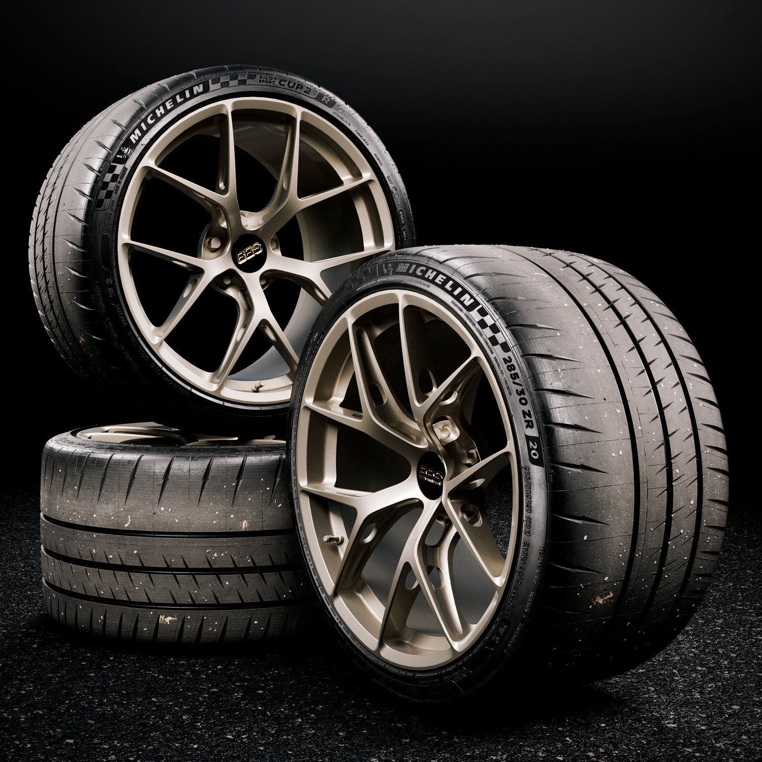 MICHELIN PILOT SPORT CUP 2 R 3D Model Textures