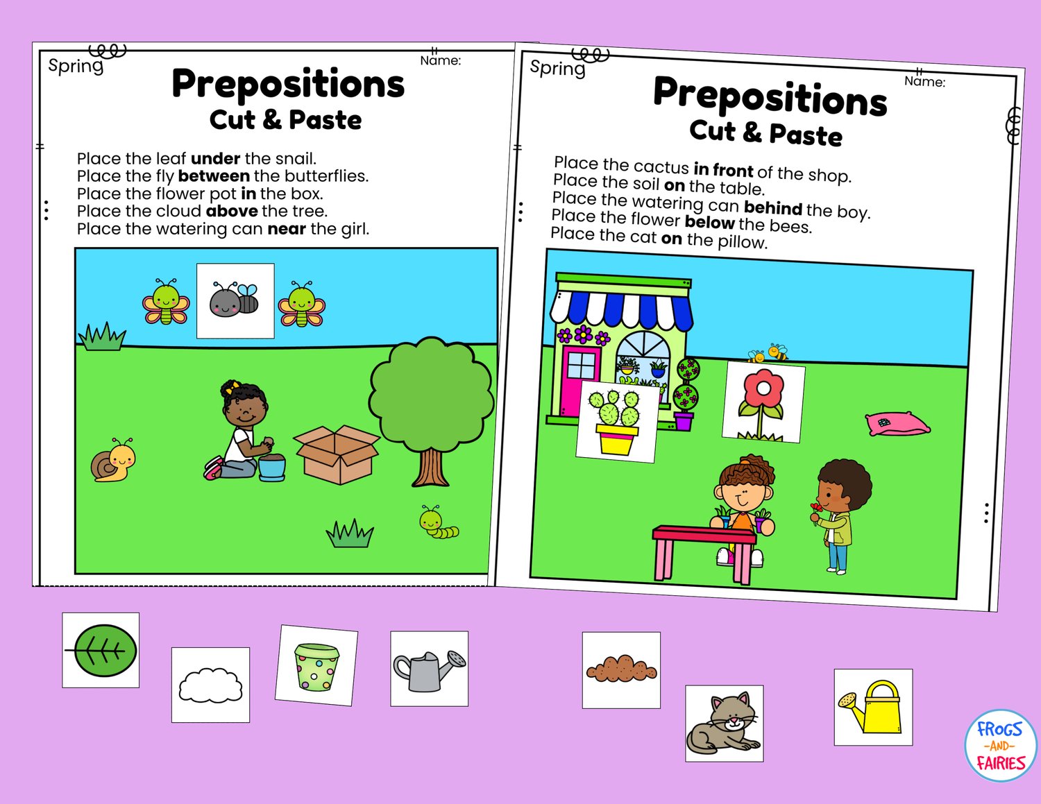 Spring-Themed Prepositions Worksheets – Interactive Activities for ...