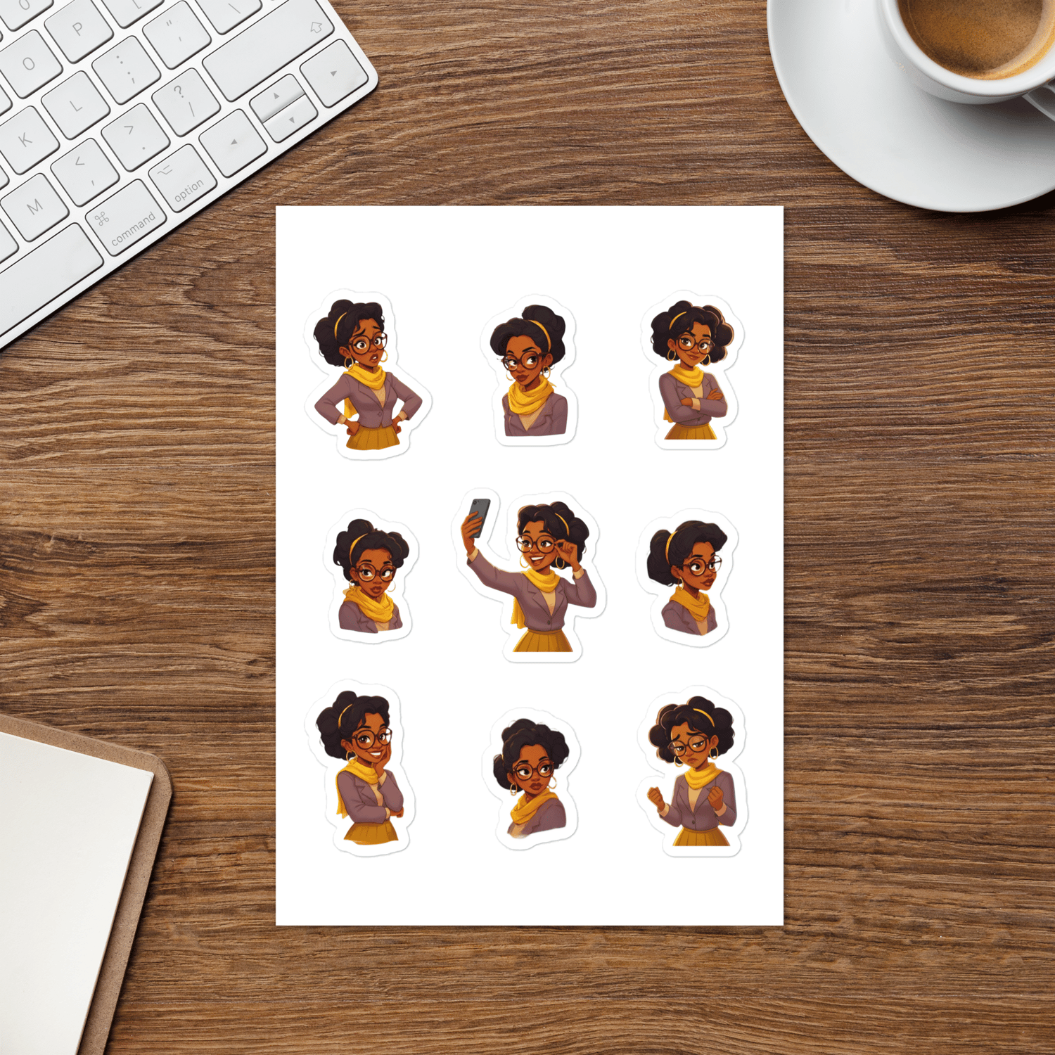 The Everyday Expressions - Confident Creator 9-Piece Vinyl Sticker ...