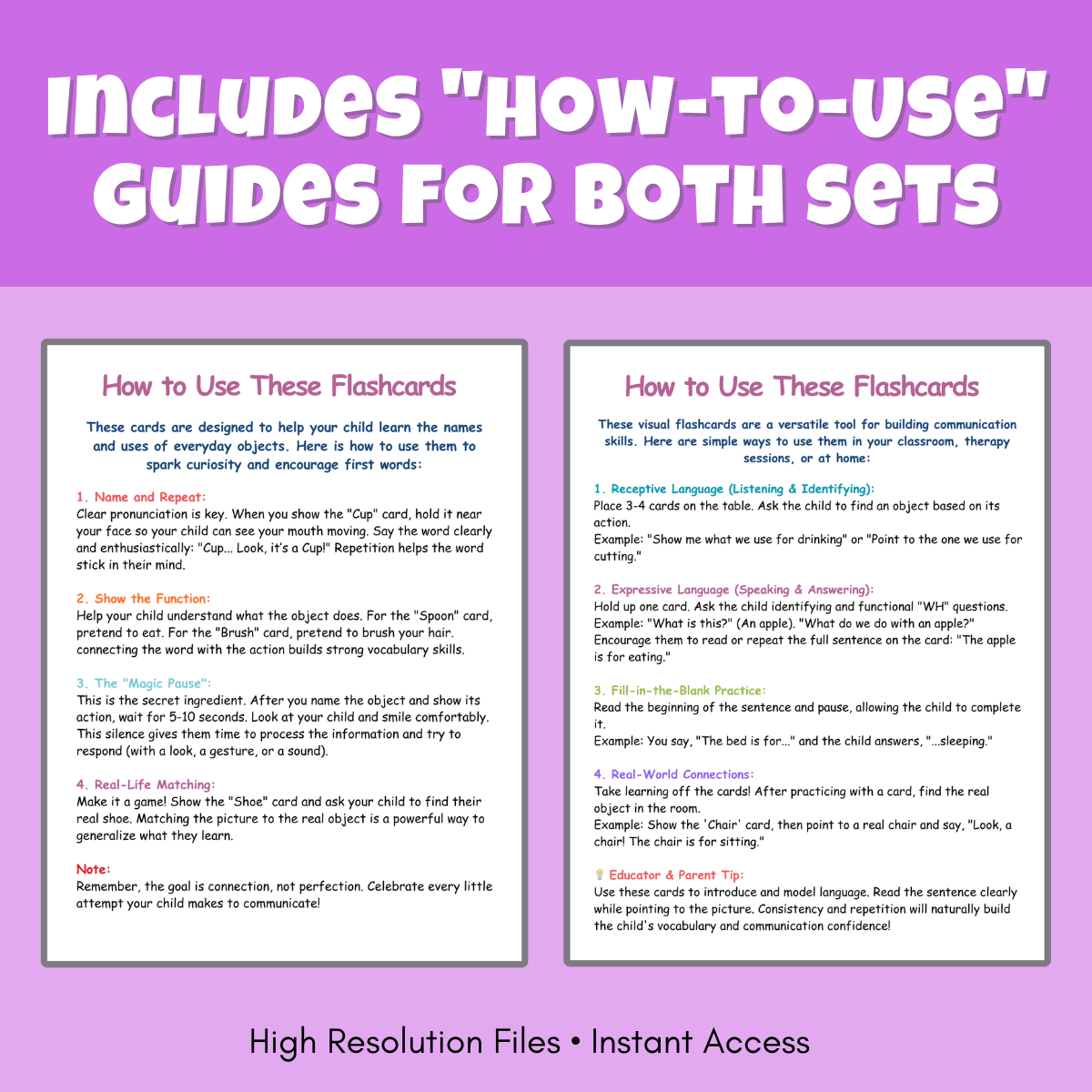 Common Objects Speech Therapy Printable Flashcards with Real Pictures ...