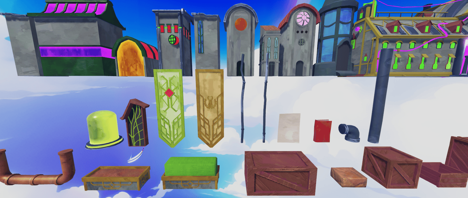 Roblox Stylized Environment Pack – Modular Buildings Assets