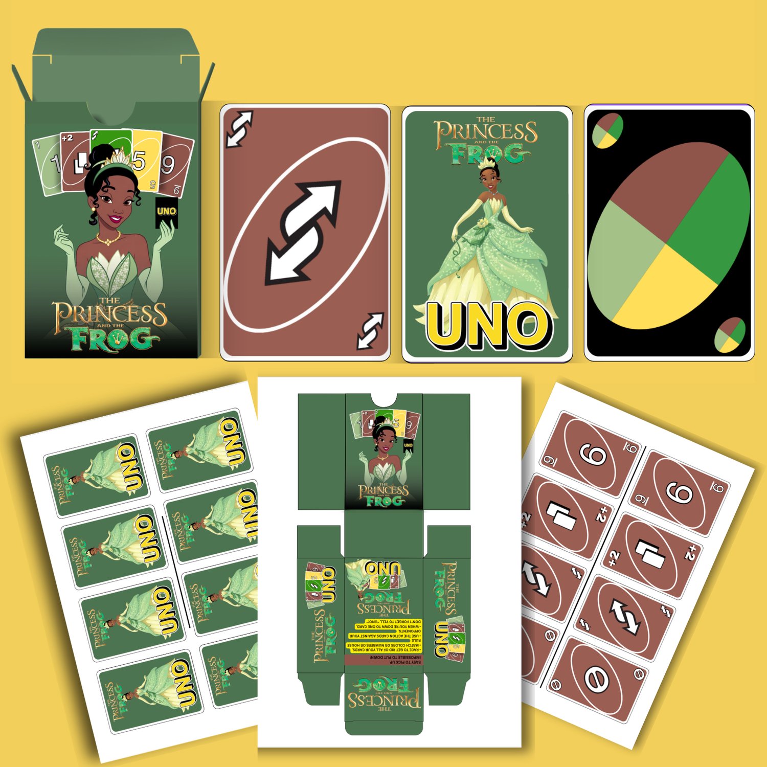12 Complete Sets | Uno Box & Cards | Editable Canva Templates