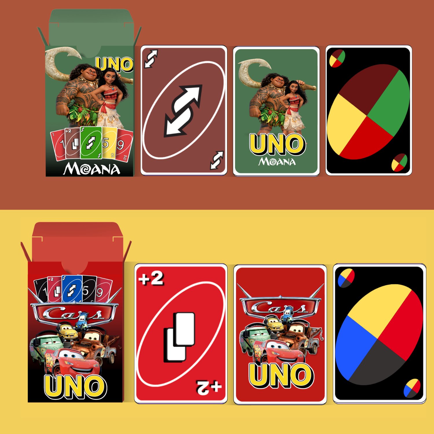 12 Complete Sets | Uno Box & Cards | Editable Canva Templates