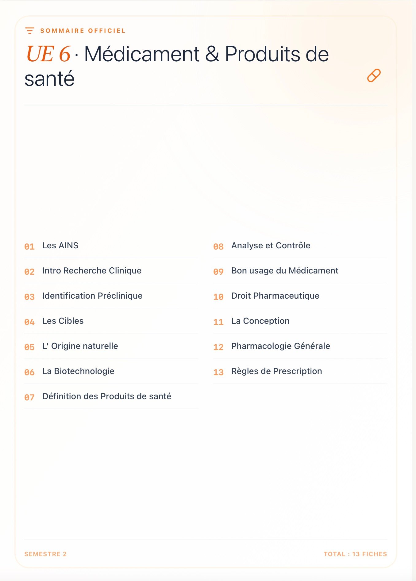 Semestre 2 : UE6 médicaments - Payhip