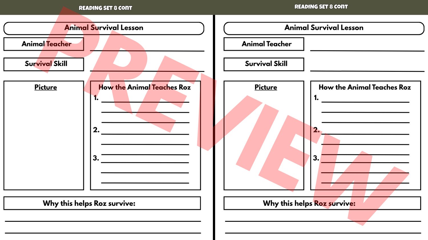 The Wild Robot Novel Study | Printable Worksheets PDF & Activities ...