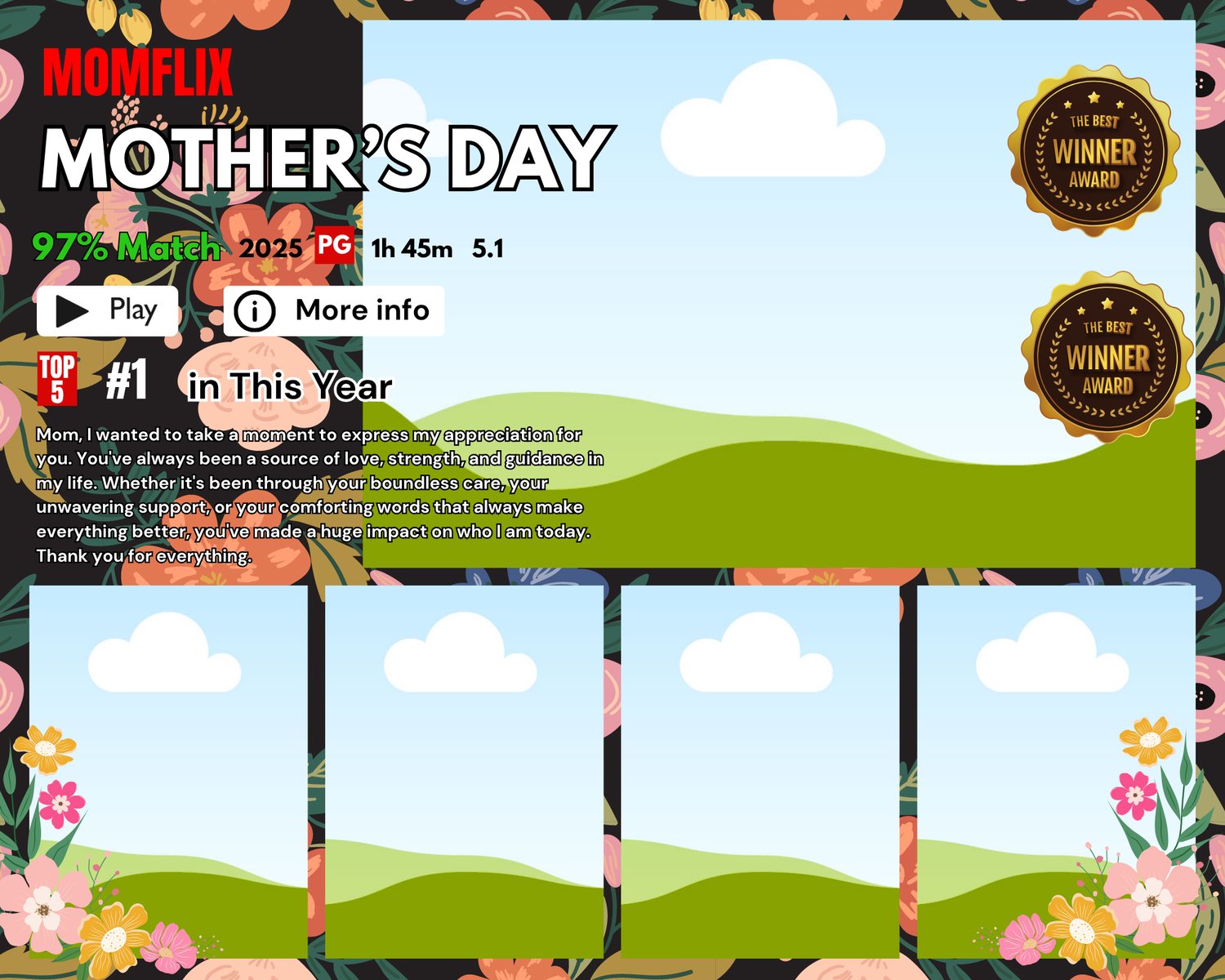 Mothers Day Frame Editable Template - Payhip