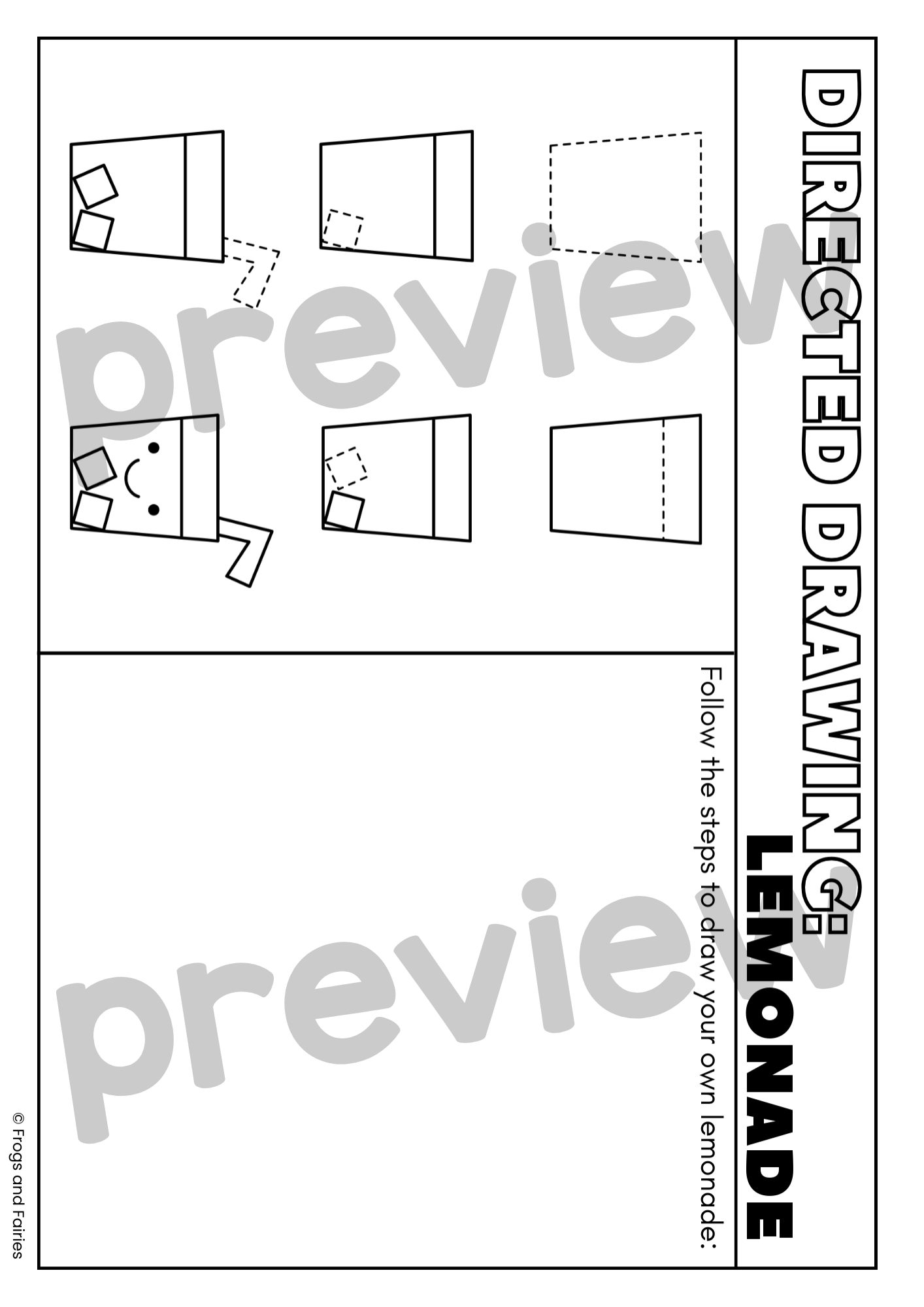 Summer Directed Drawing Worksheets – Step-by-Step Art Activities