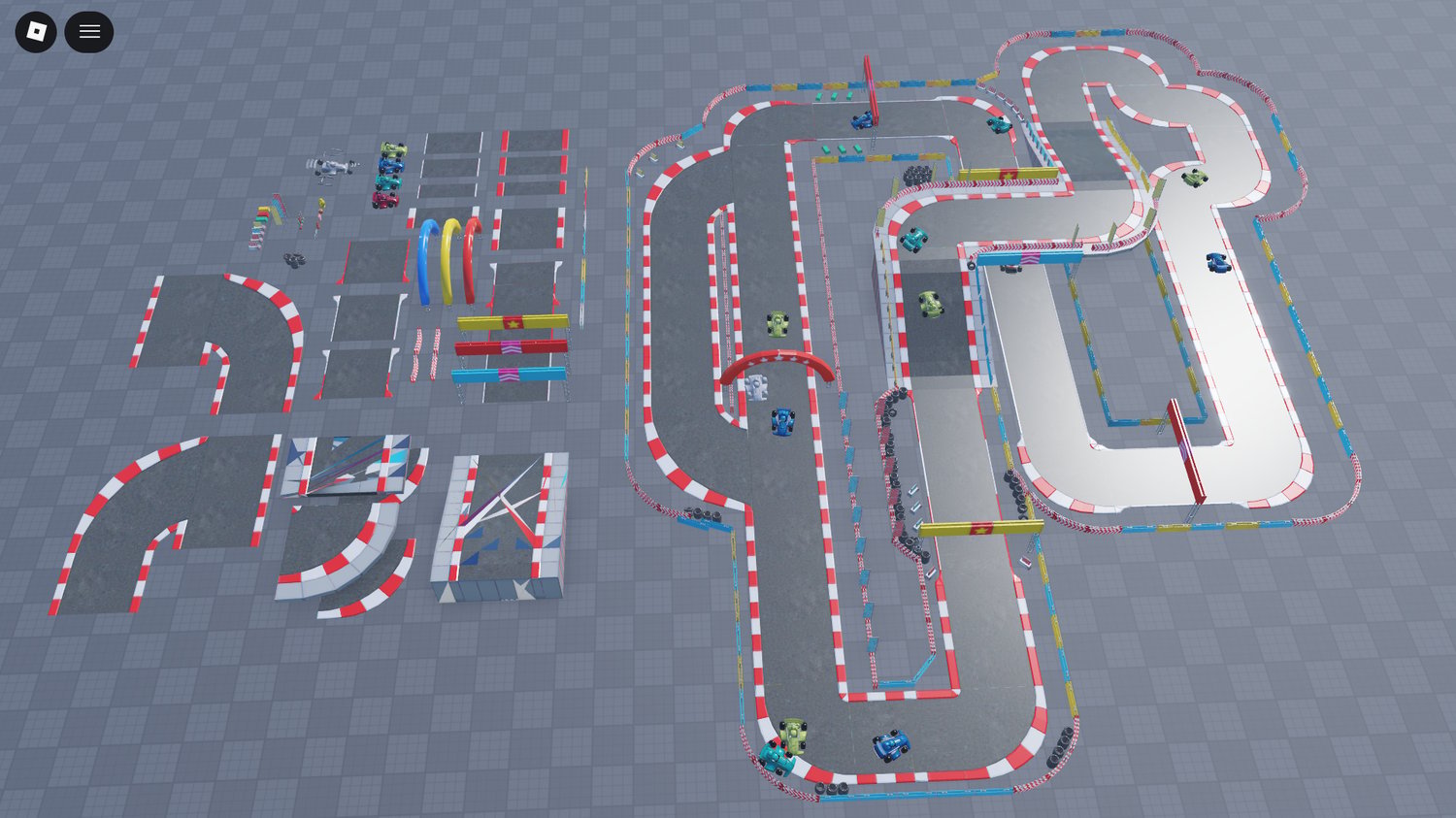 Free Modular Low Poly Circuit – Roblox Racing Track Kit