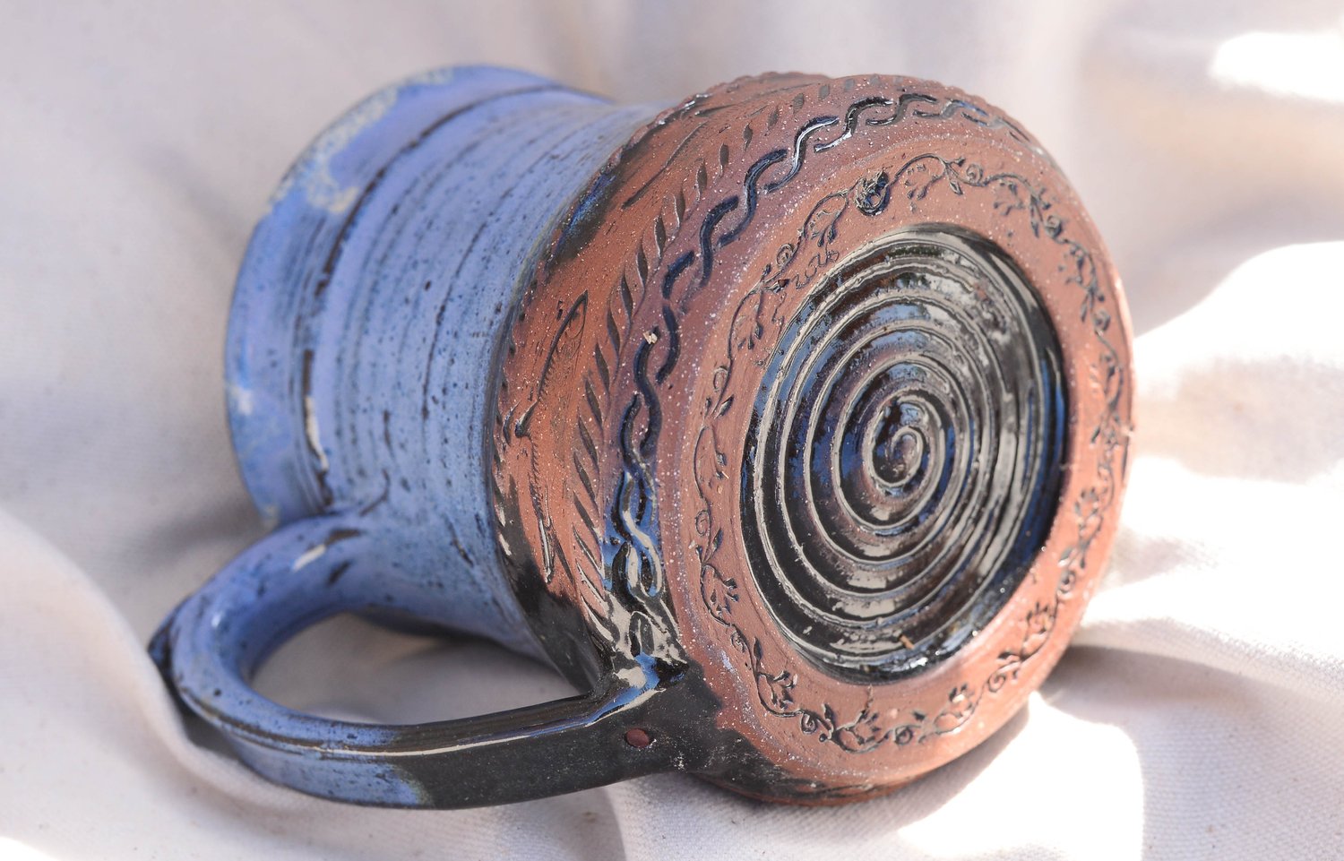 17oz Red Clay Blue Sardine Mug - Payhip