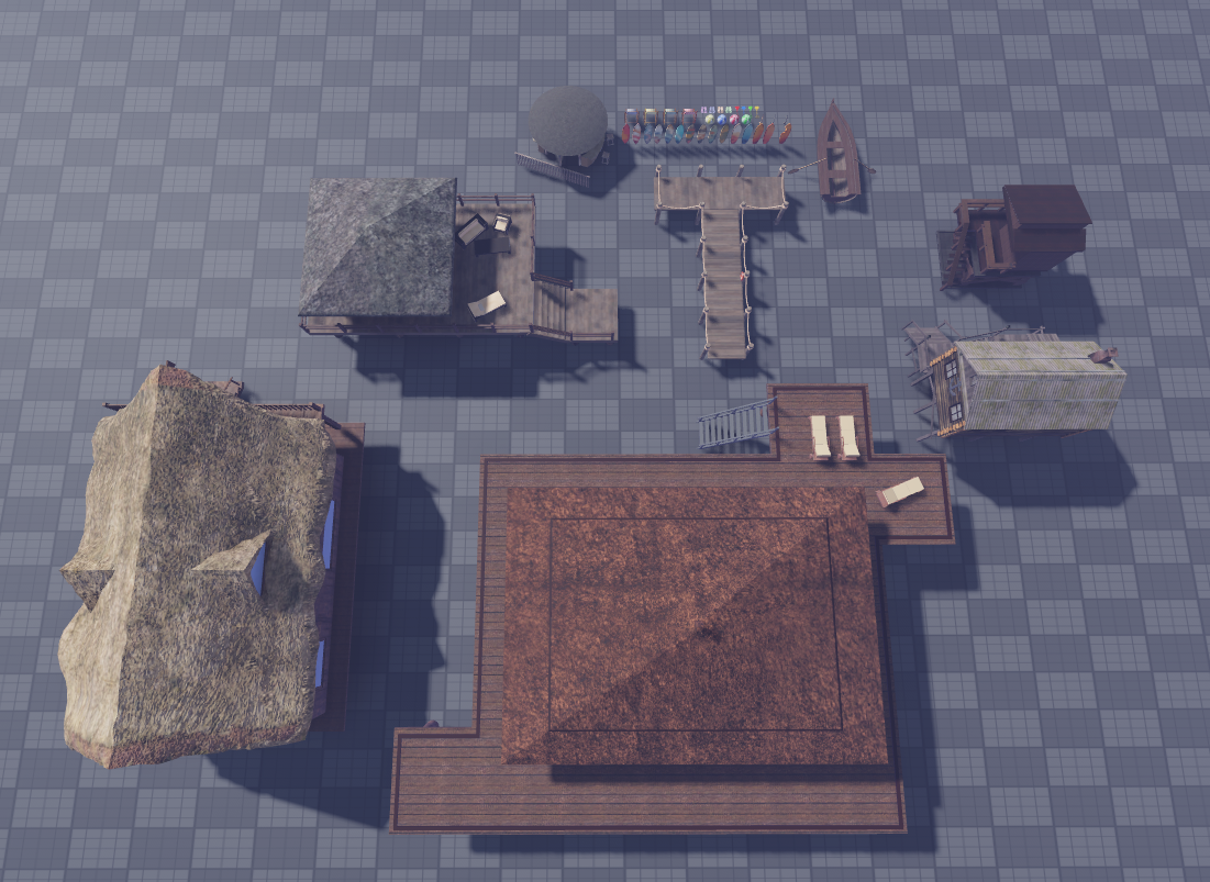 Roblox Tropical Realistic Beach Resort Assets Pack | Buildings ...