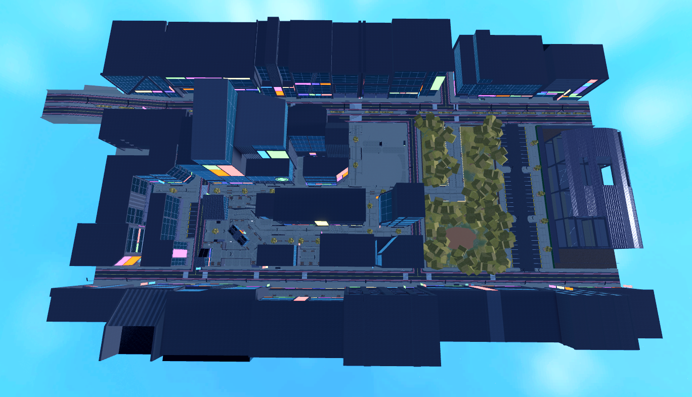 Futuristic Cyberpunk City Roblox Map