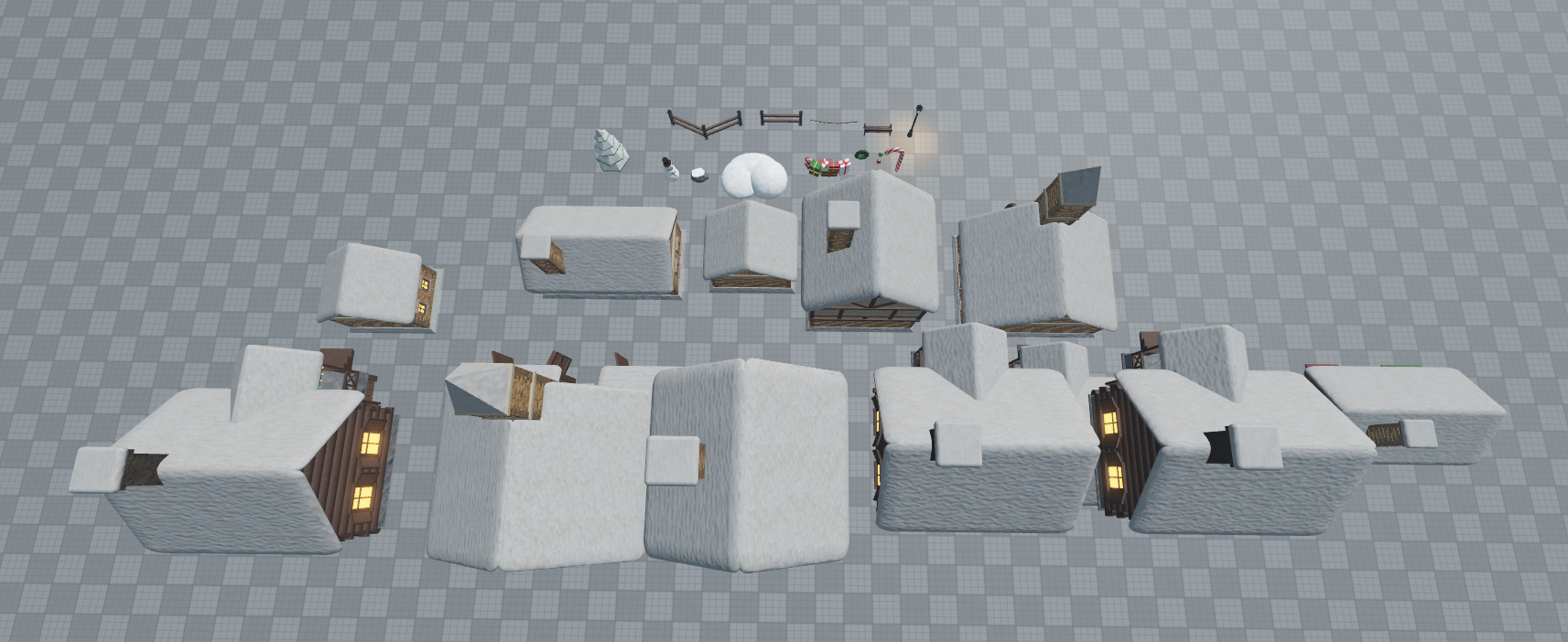 [SPECIAL] Roblox Winter Village Buildings & Props Pack – Snowy Houses ...