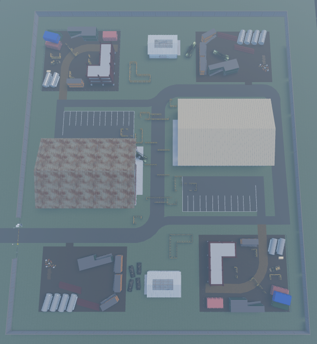 Roblox FPS PVP Combat Map – Construction Site Arena