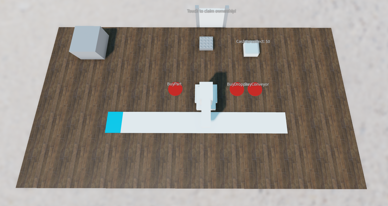 Scripted Roblox Tycoon Starter Kit – Conveyor, Dropper & Cash Setup