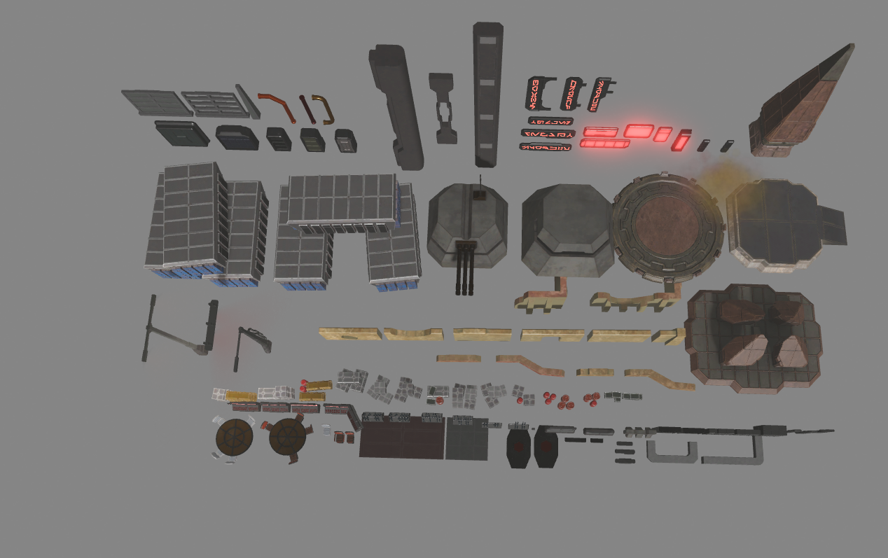 [Advanced] Roblox Sci-Fi Galactic Furniture, Buildings and Props Bundle