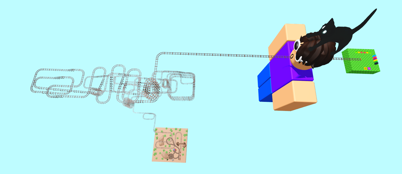 [SCRIPTED] Roblox Cart Ride Obby Template Game