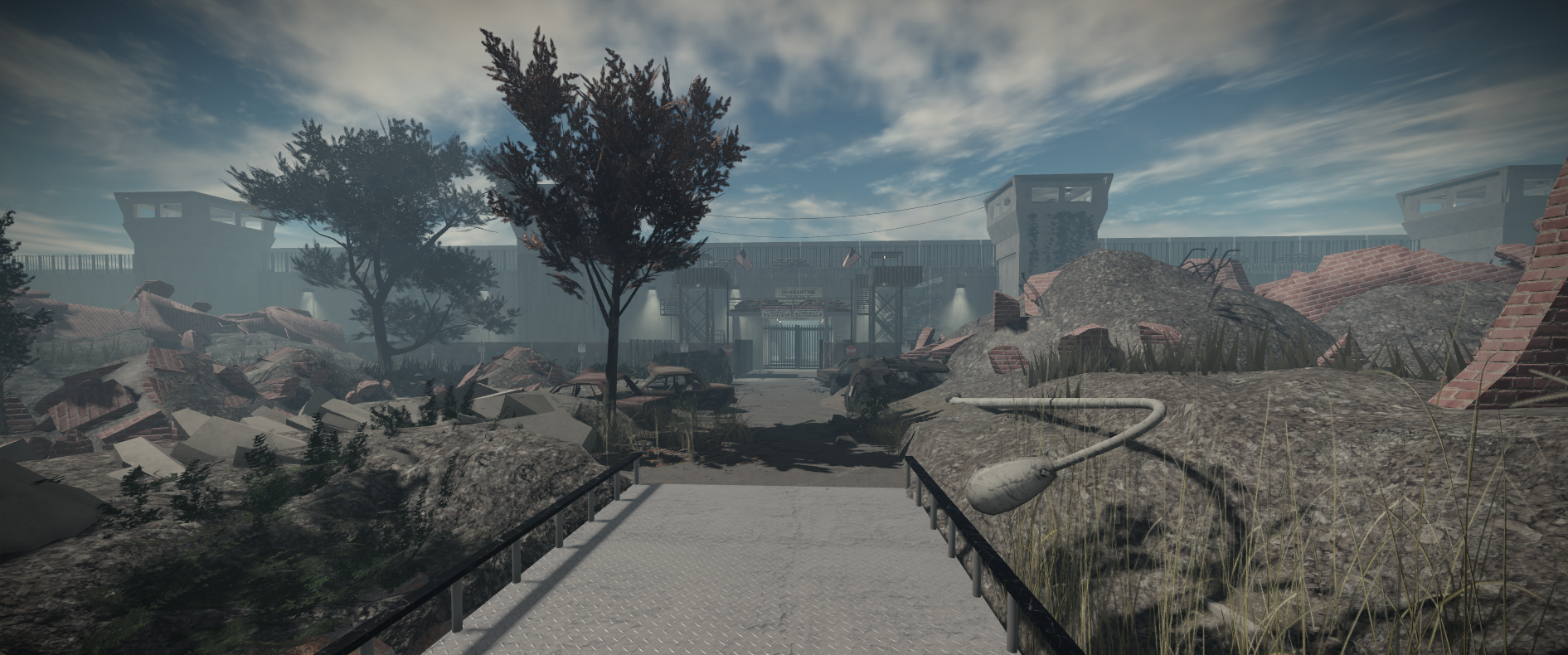 Large Realistic Roblox Post-Apocalyptic Urban Map Environment