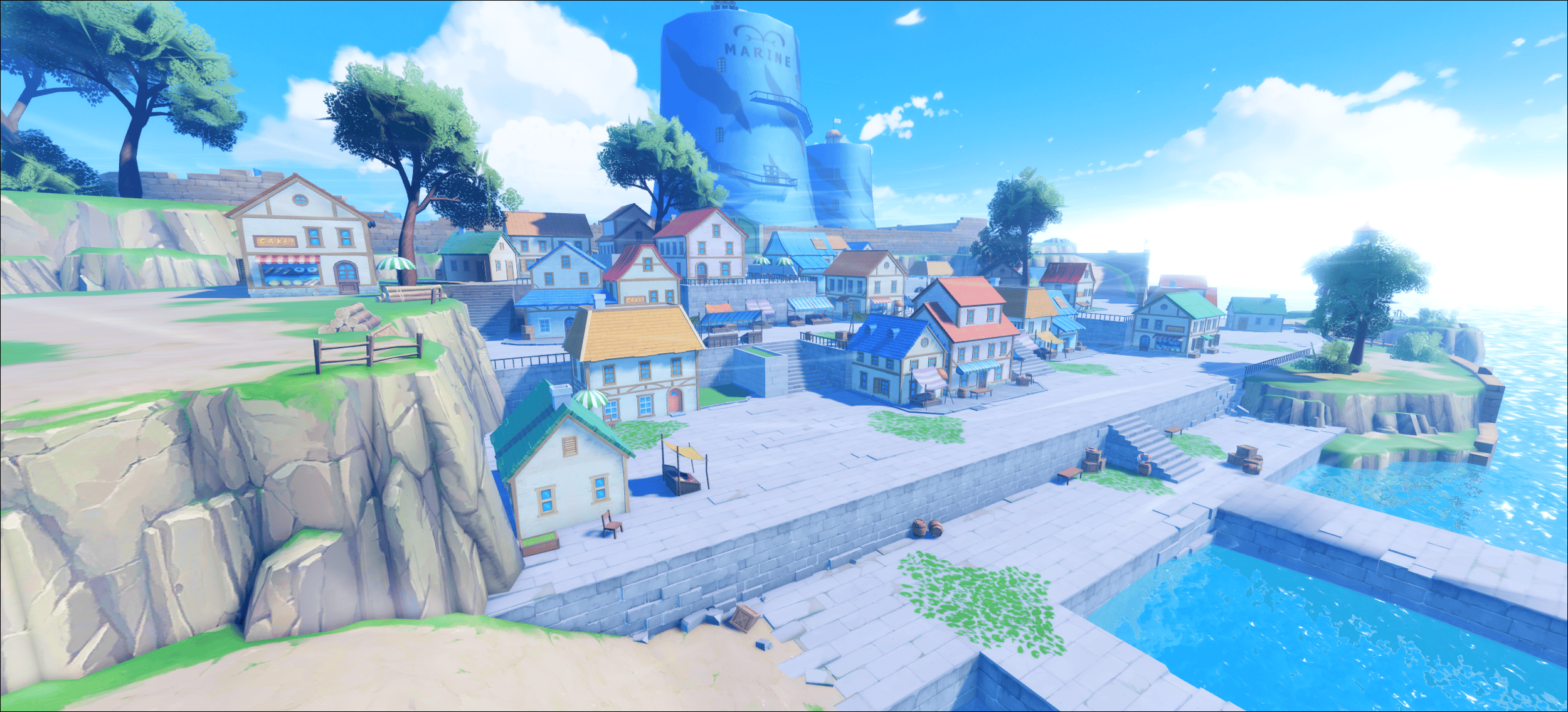 Roblox Cartoon Stylized Lighthouse Island Buildings Map