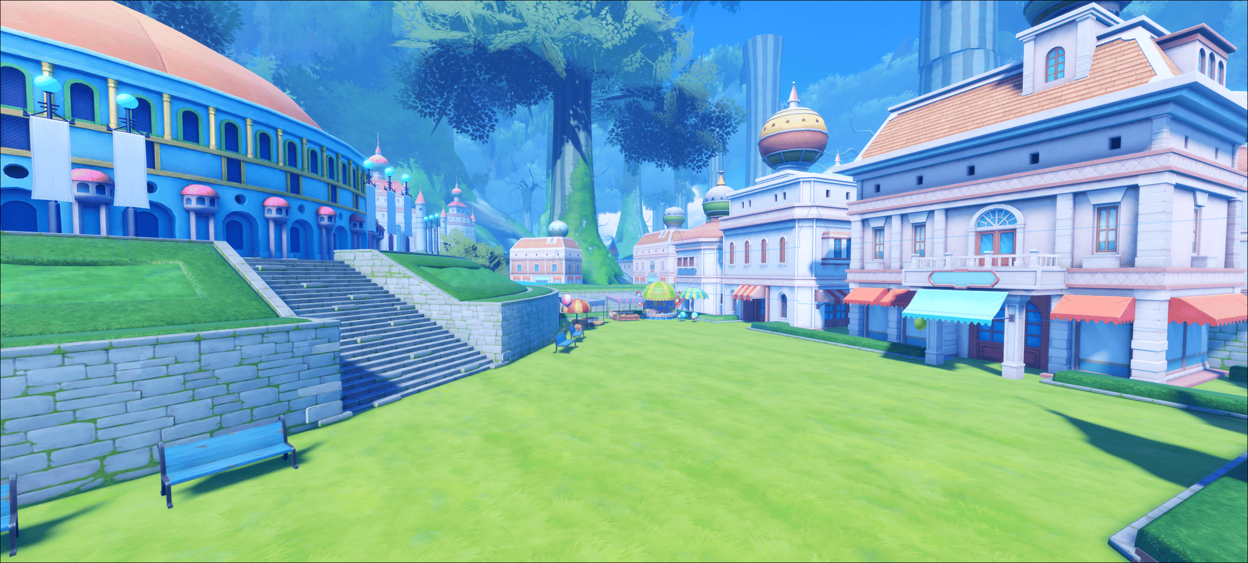 Roblox Enchanted Stylized Kingdom Plaza Map