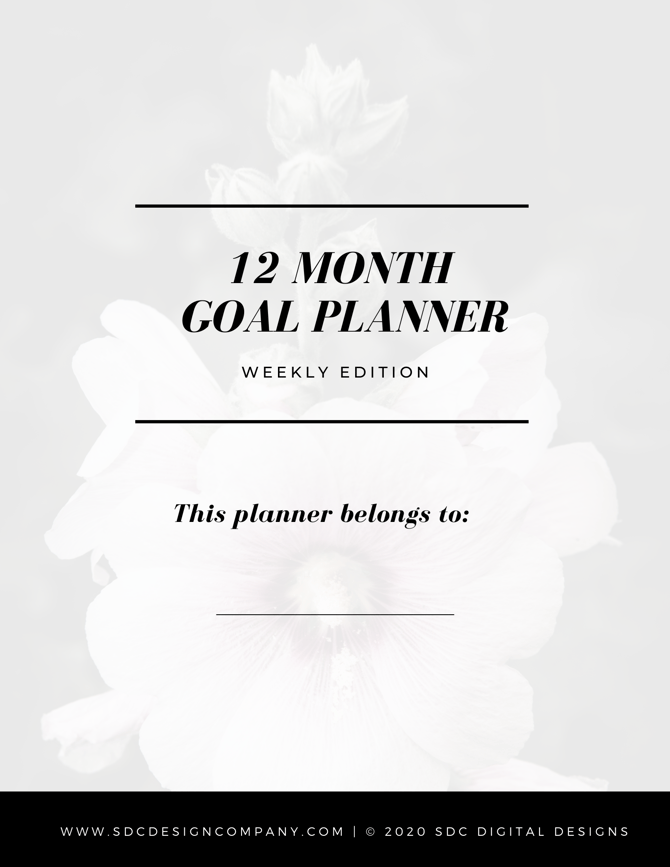 12 Month Goal Planner - Payhip