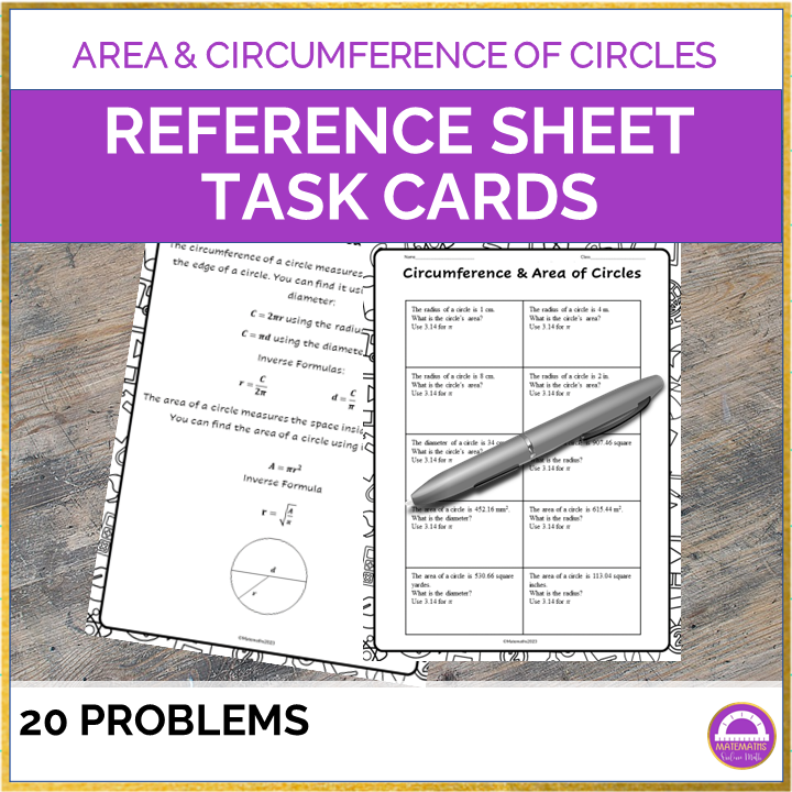 Matemaths - REFERENCE SHEET