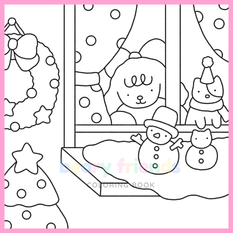 Beary Friends Coloring Book - Christmas