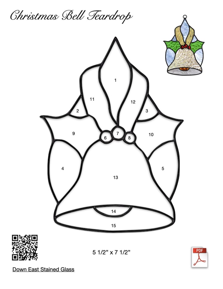 100 Teardrops Stained Glass Pattern Book Files PDF