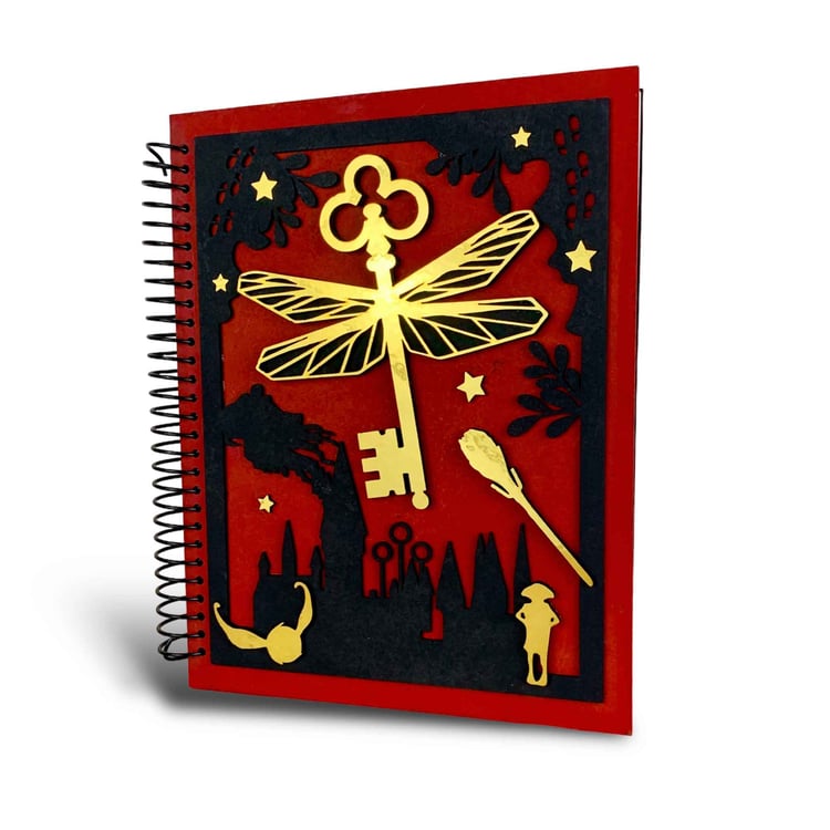 Harry Potter & the Golden Snitch Notebook Journal Cover Laser Cut Files ...