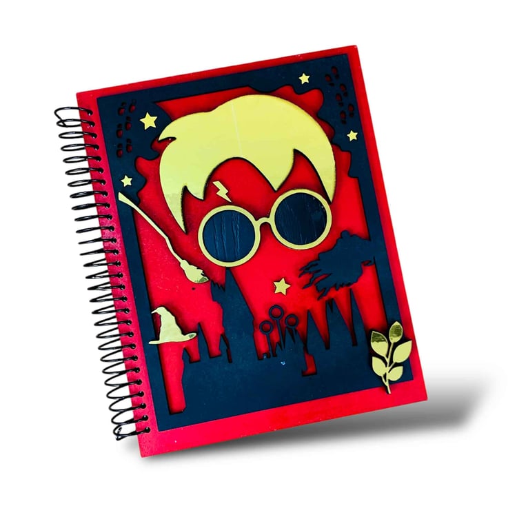 Harry Potter & the Golden Snitch Notebook Journal Cover Laser Cut Files ...