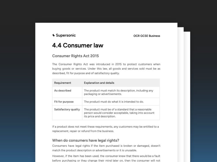 OCR GCSE Business Finance Calculation Flashcards Printable
