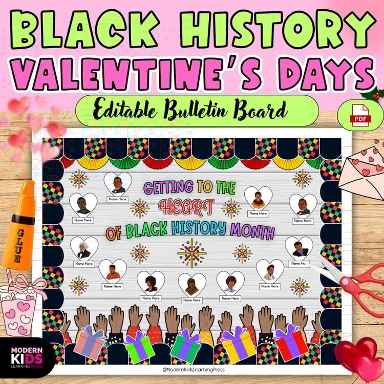 60 Black History Month Valentine's Day Cards - February Famous Figures