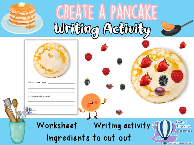 Create Your Own Pancake Maths Activity - Tuff Tray - Counting EYFS