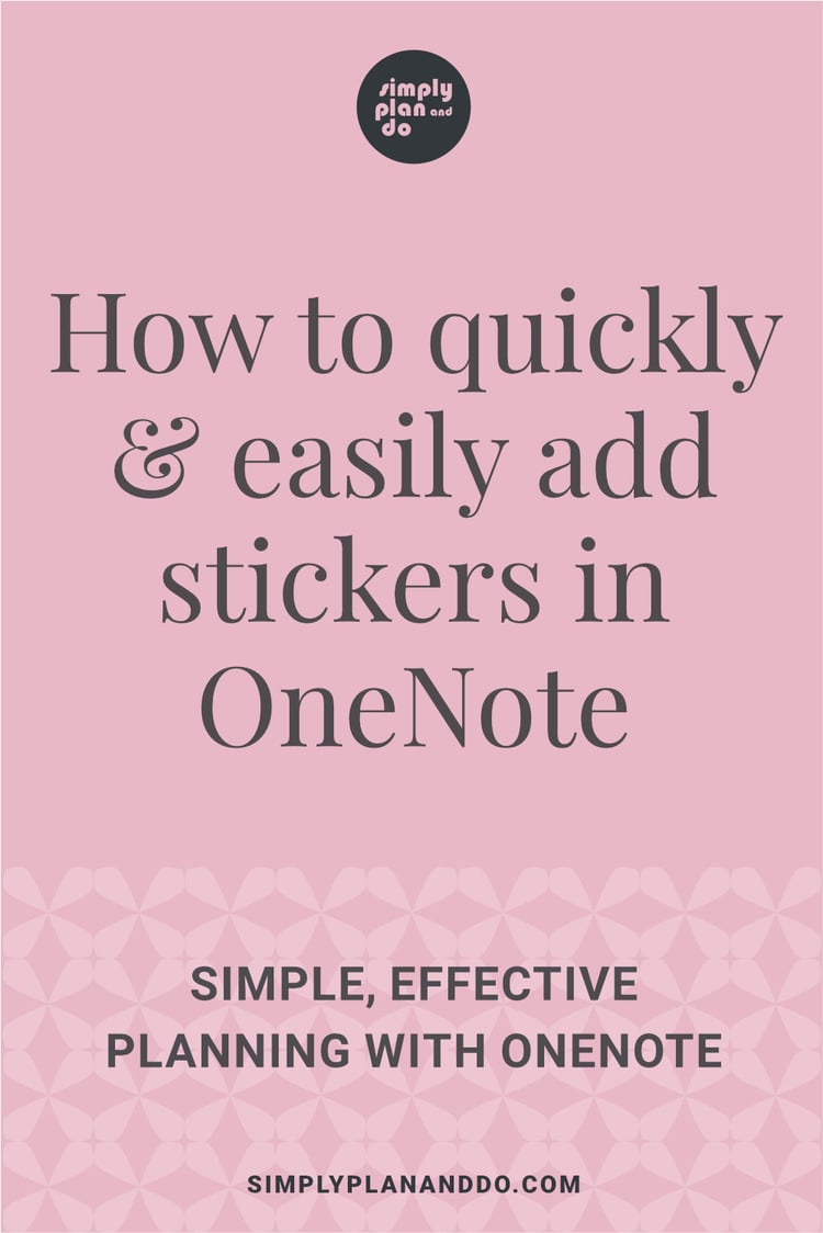 How to quickly and easily add stickers in OneNote
