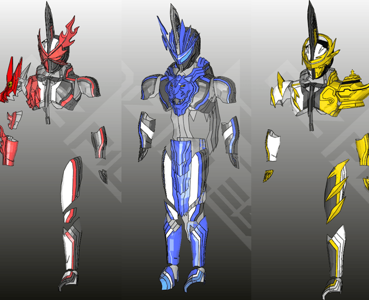 Dizfiles Pepakura Cosplay Template Shop - Entire Pepakura