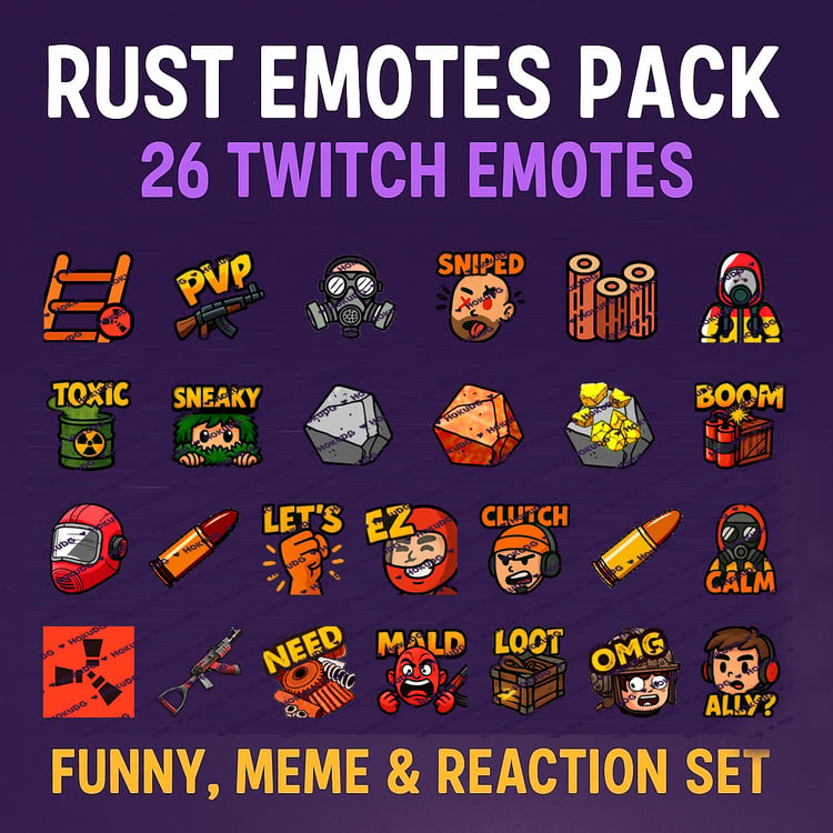 DBD Survivor Emotes – 16 Twitch/Discord PNGs | Horror Stream Pack