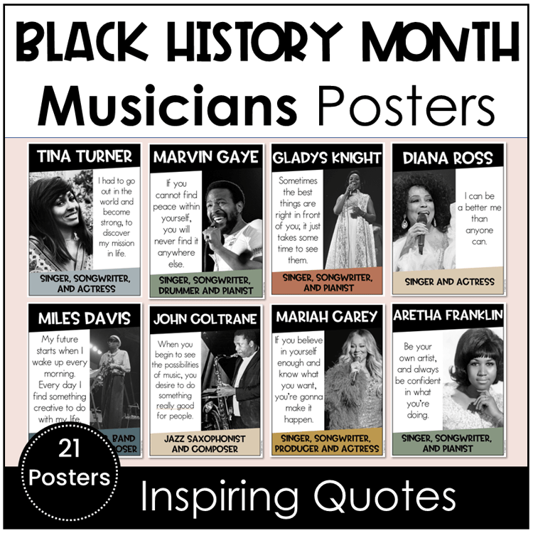 Influential Women Posters Women's History Month Leaders Activists