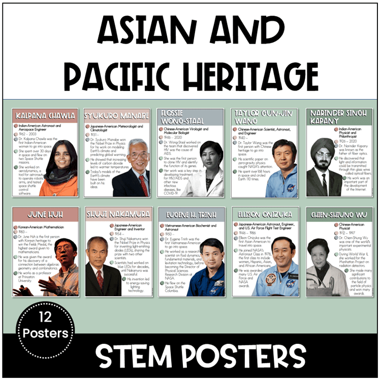 Black History Month Posters STEM Careers African Americans Scientists ...
