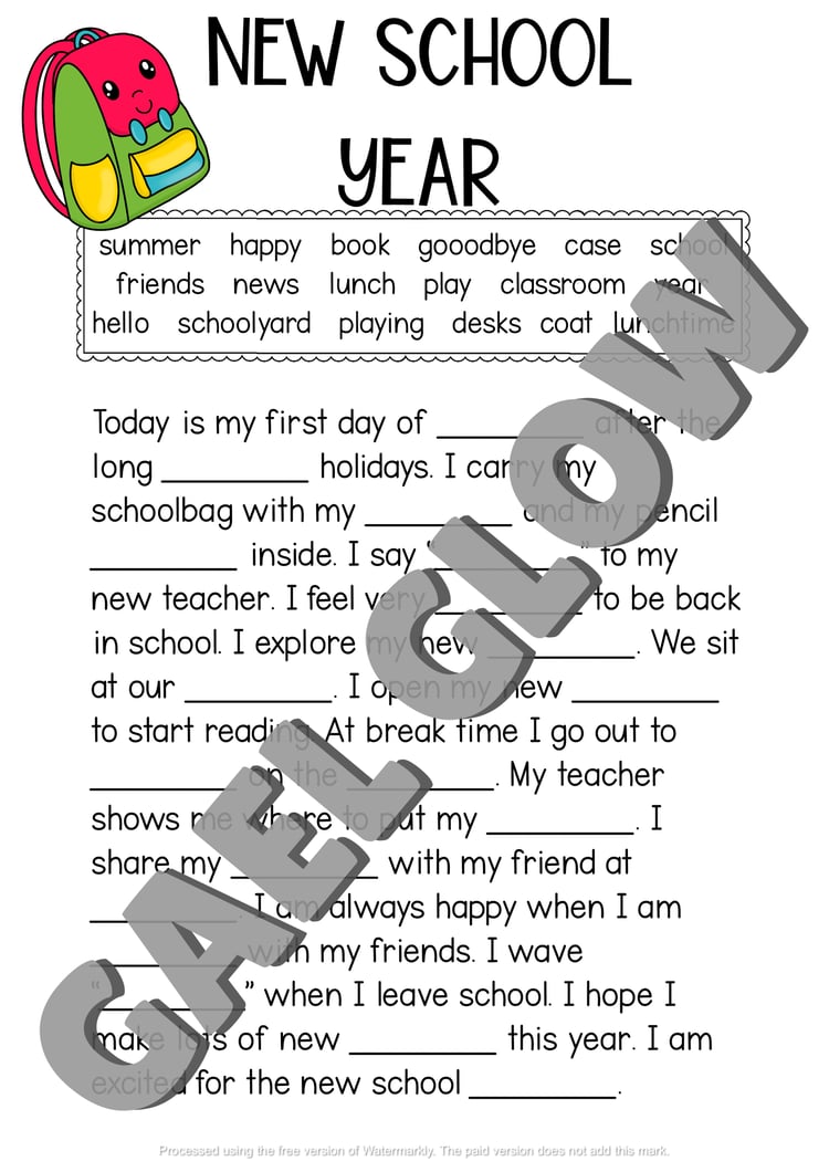 Gael Glow - Start of Year