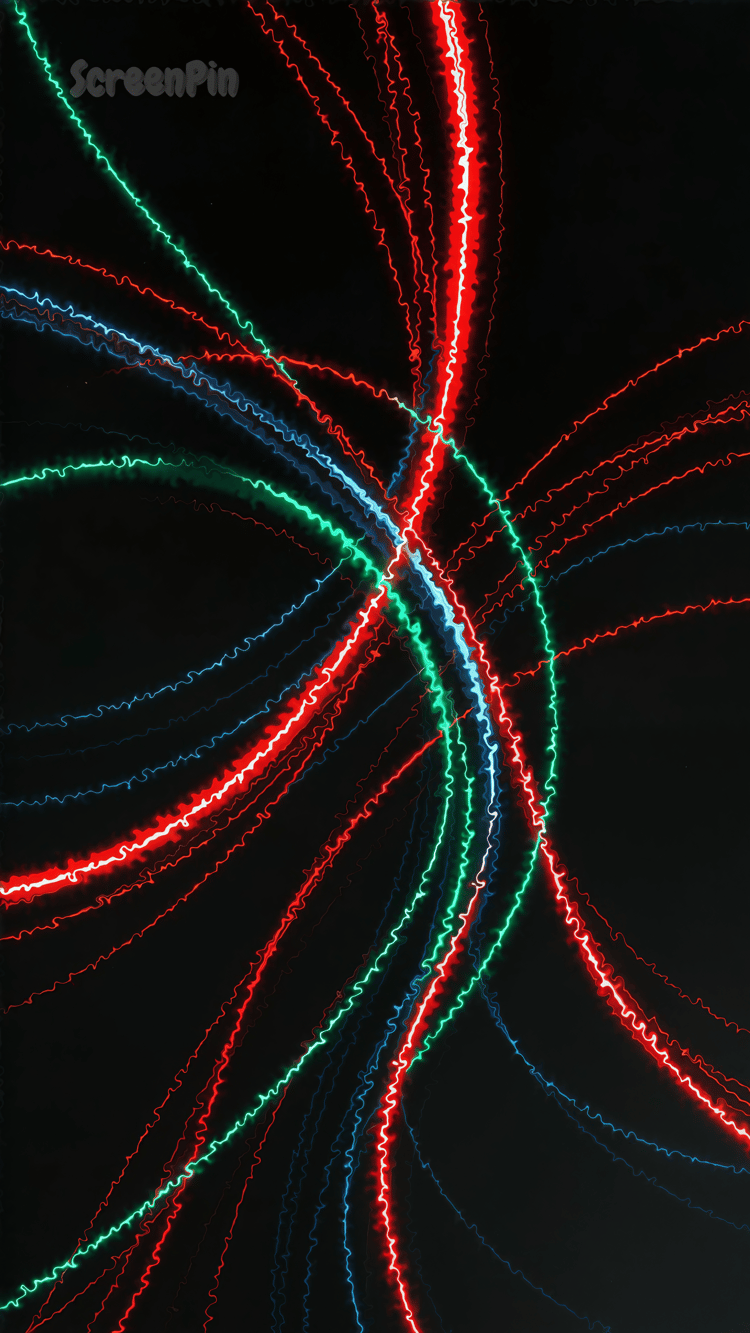 Colorful Metallic Liquid Wavy Flow