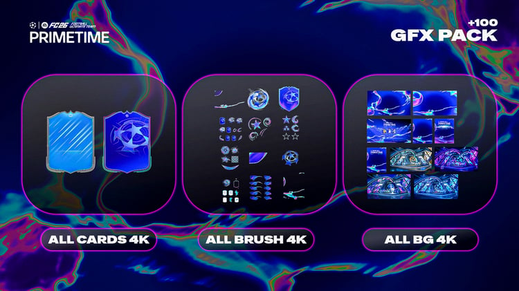 FC26 GRAPHIC PACK – 300 Assets (Cards, Brushes, Backgrounds, PNGs)